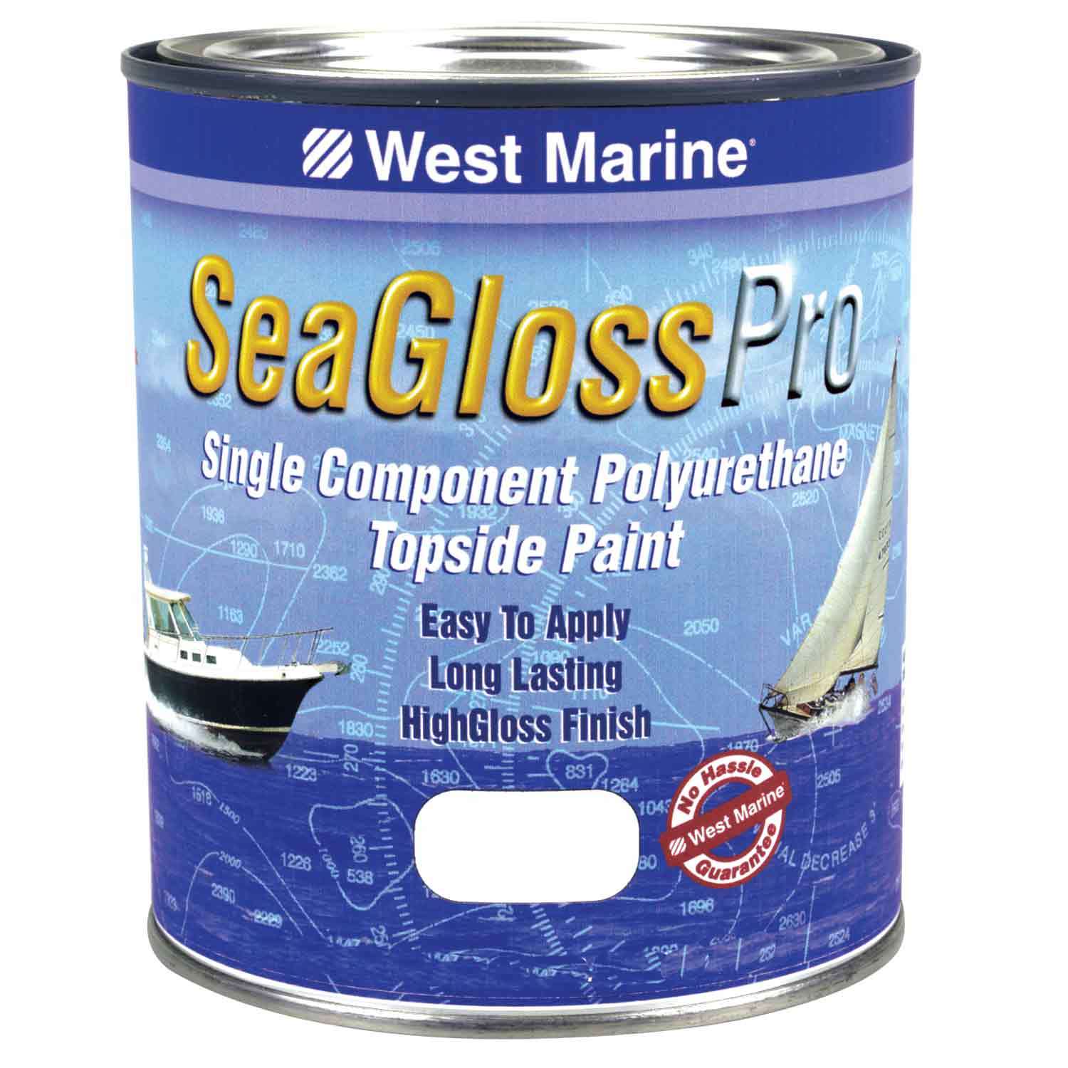 WEST MARINE SeaGloss Pro One-Part Polyurethane Topside Paint, Sea Green ...