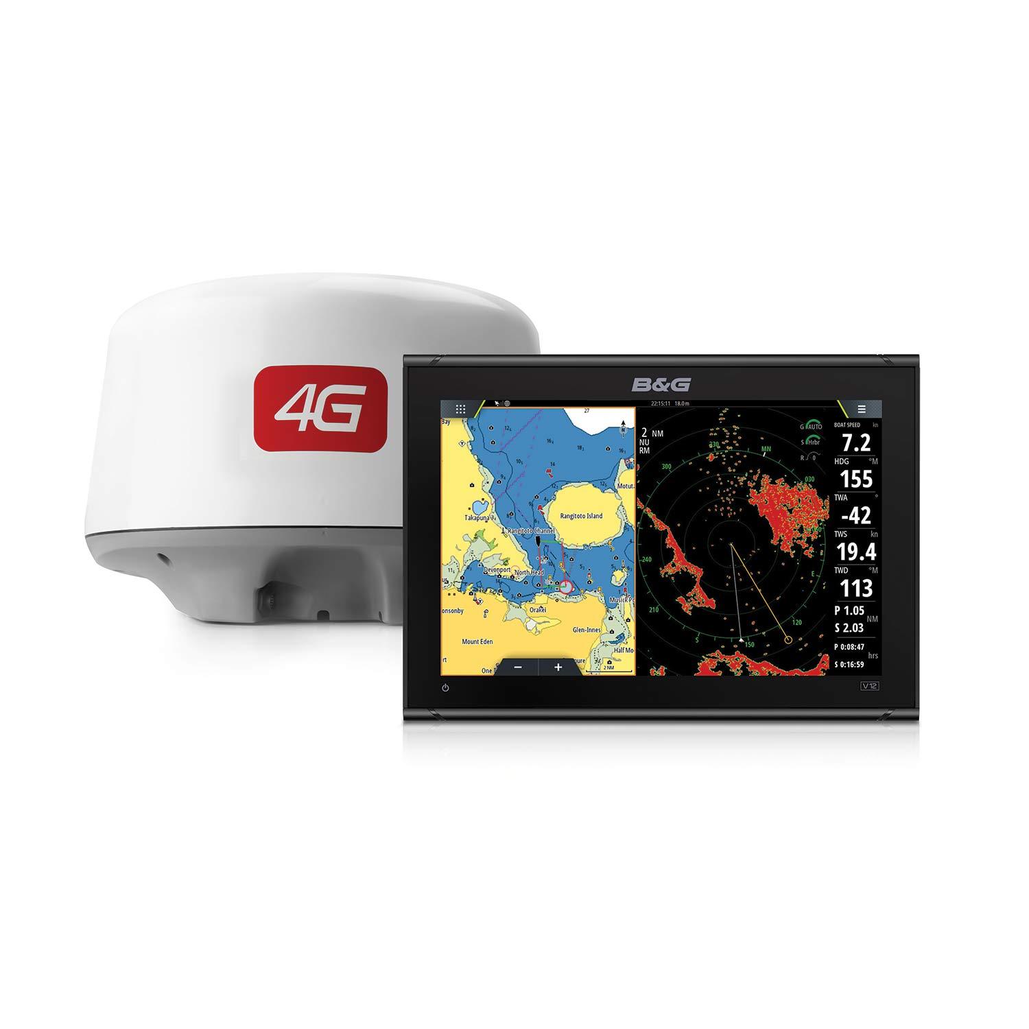 B&G Vulcan 12 Sailing Chartplotter with 4G™ Radar, GPS and Wi-Fi