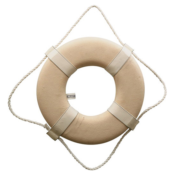JIM BUOY Canvas Covered Life Ring