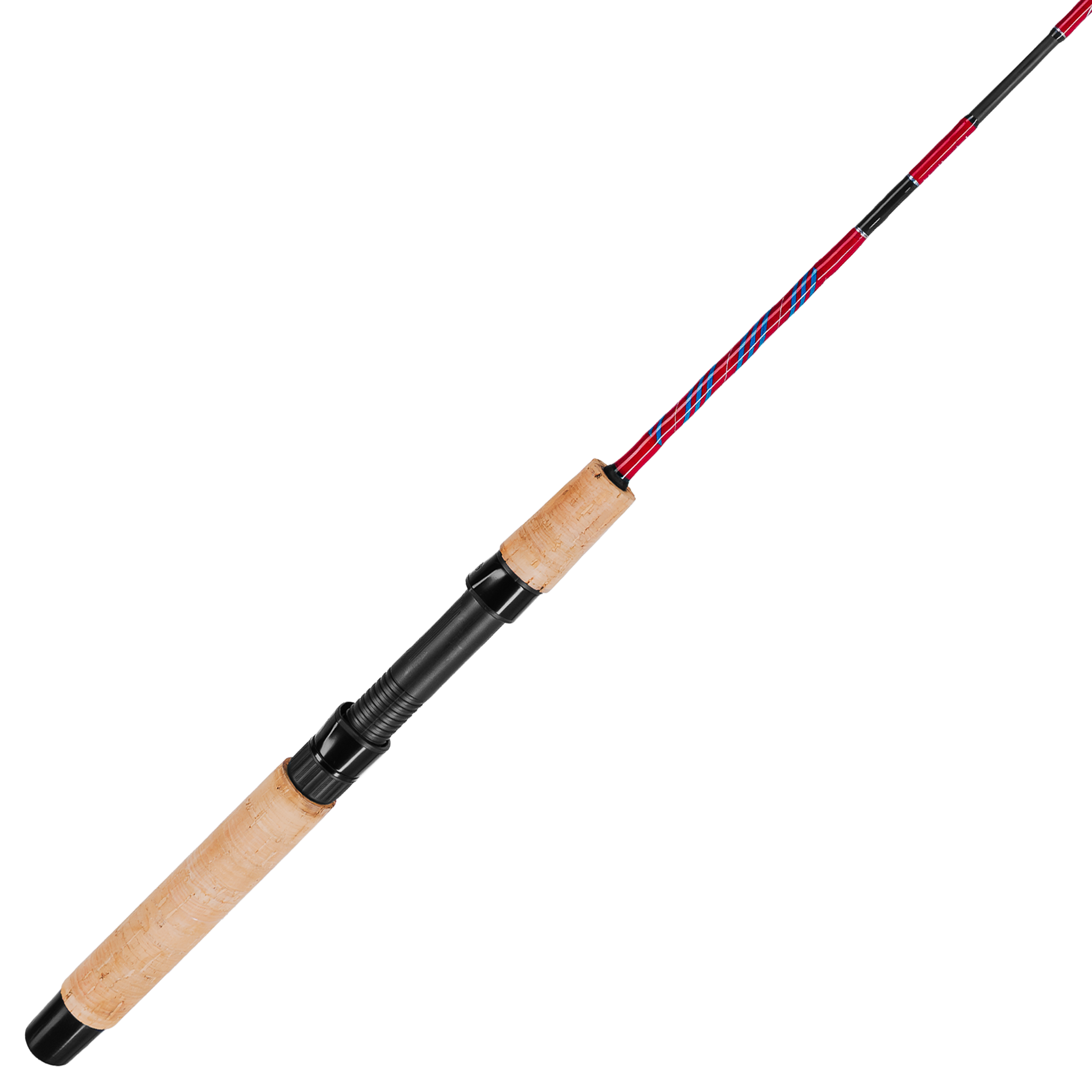 BLACKFIN RODS 4'3" Li'l Finz Kids Spinning Rod, Medium Power, Red/Blue