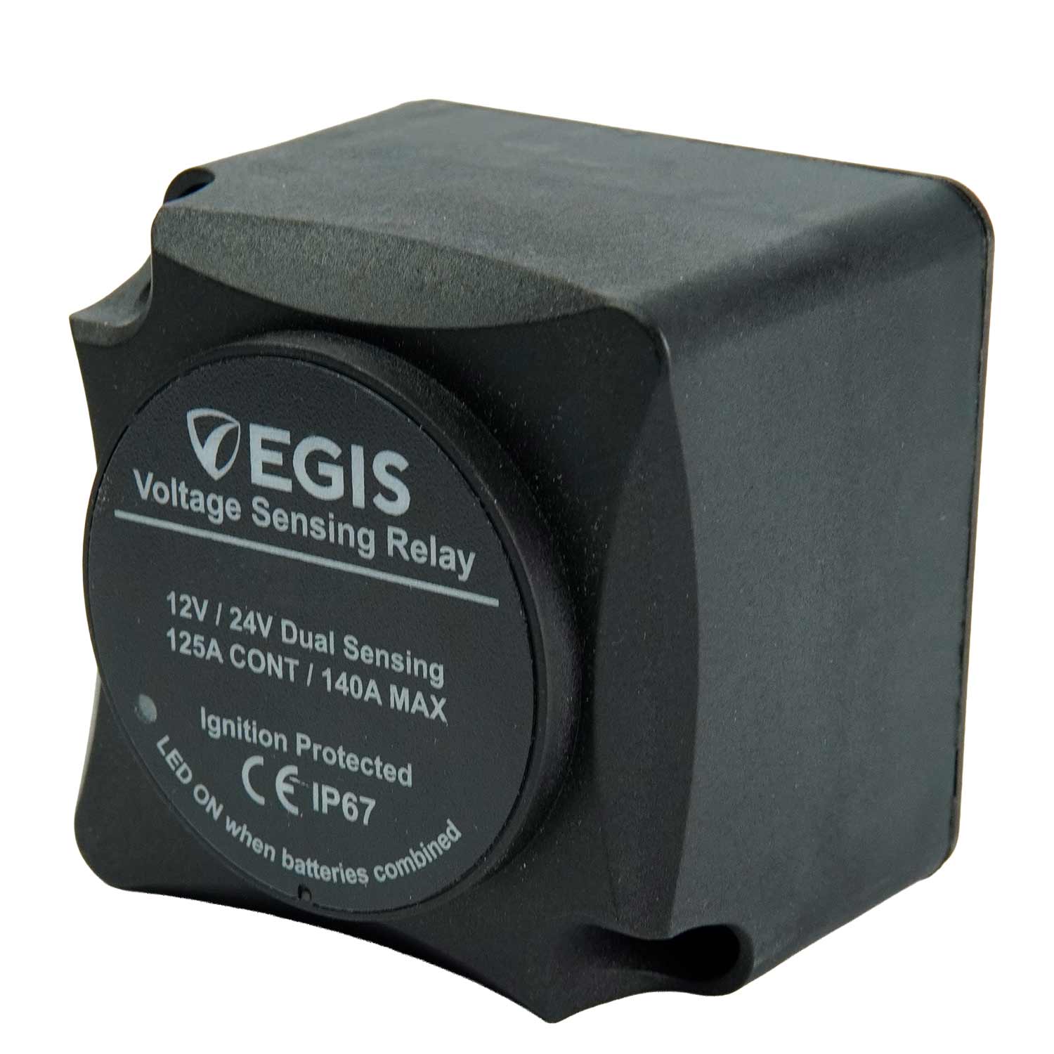 EGIS MOBILE ELECTRIC Mini Automatic Charging Relay, 125 Amp, Bulk Pack