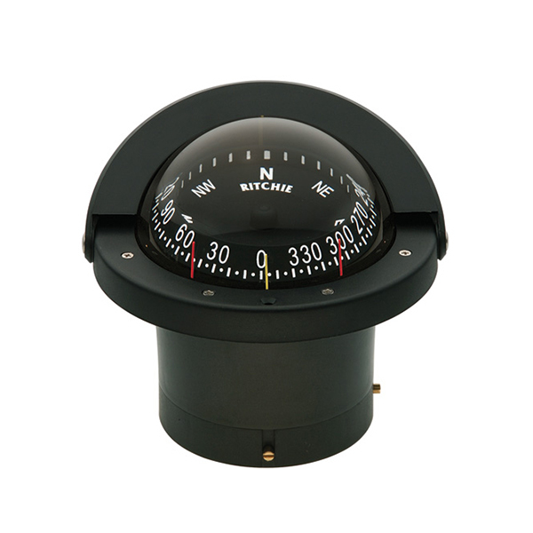 RITCHIE NAVIGATION Flush-Mount Navigator Compass, 4-1/2" CombiDamp Dial ...