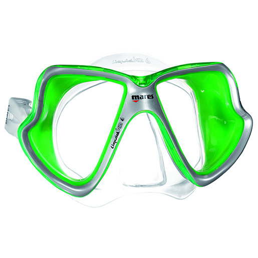 X-Vision Mid Liquidskin Dive Mask, Green | West Marine