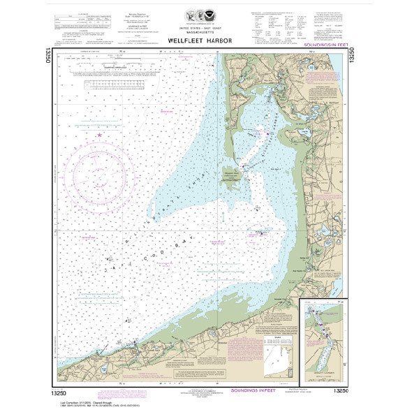 MAPTECH #13250 Wellfleet Harbor Sesuit Harbor