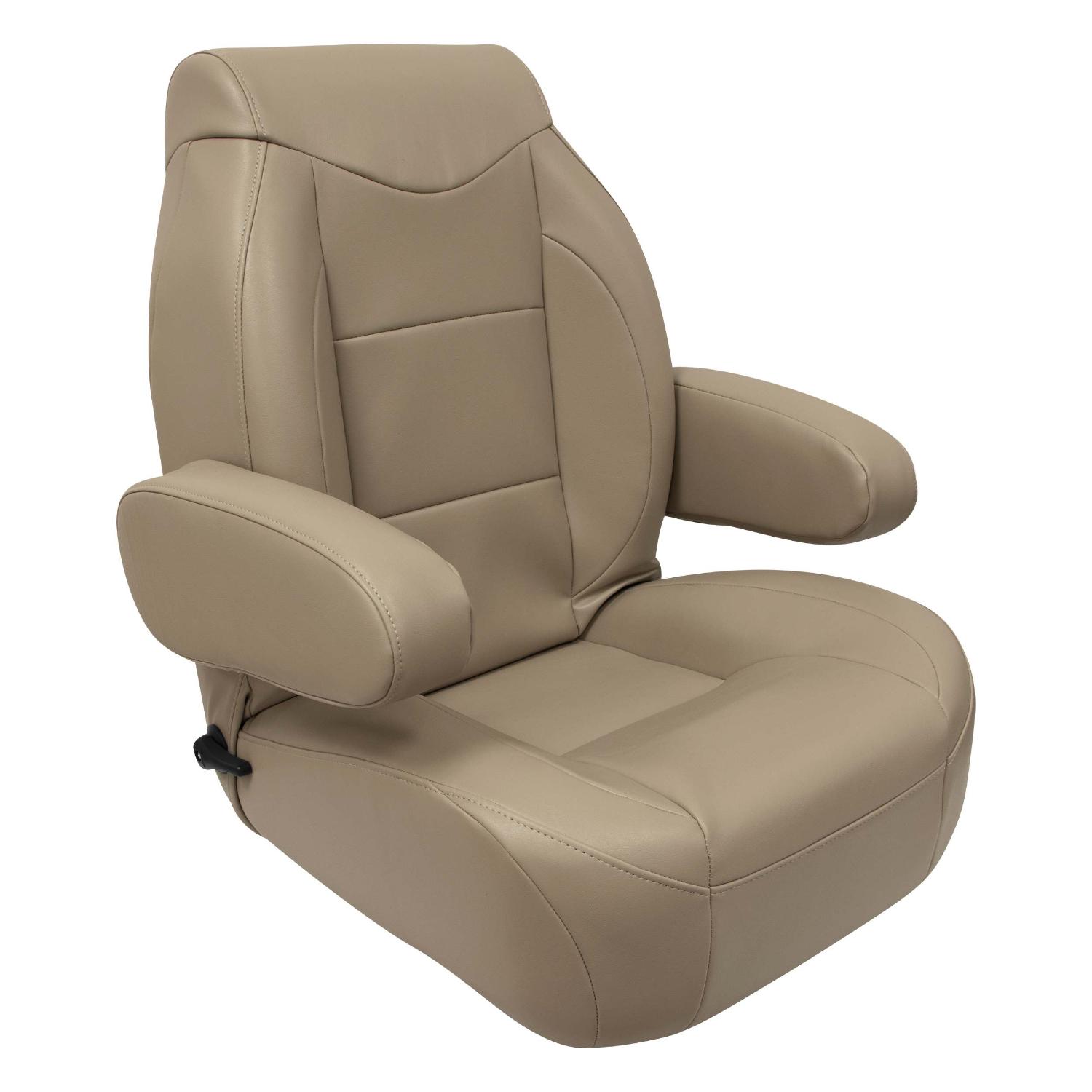 WISE SEATING Premier Series High Back Pontoon Reclining Helm with Flip ...