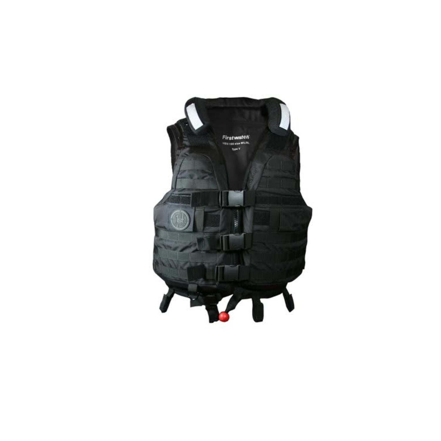 FIRST WATCH SAR Vest, Type V, 45' to 55' Chest, Black, XL/3XL