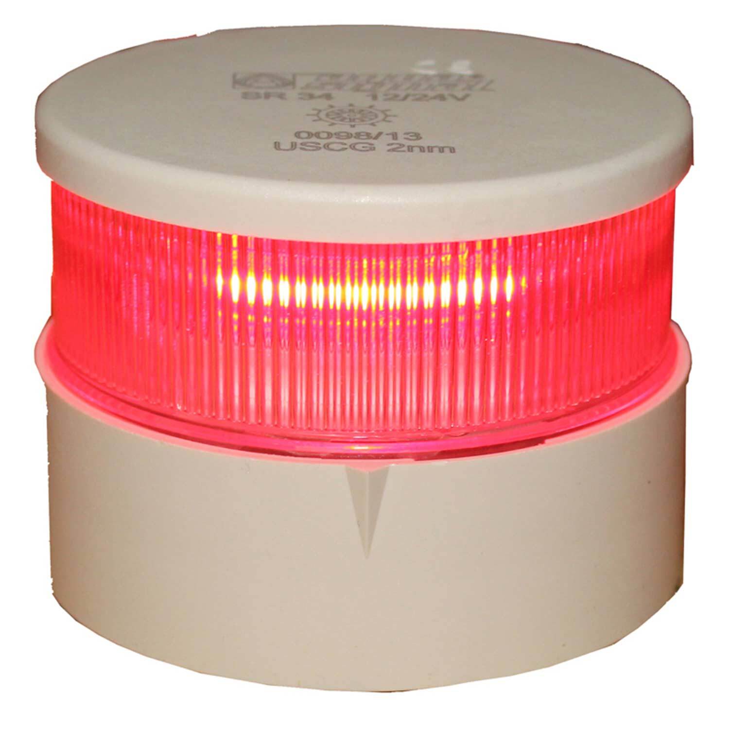 AQUA SIGNAL Series 34 Mast Mount LED All-Round Red Navigation Light