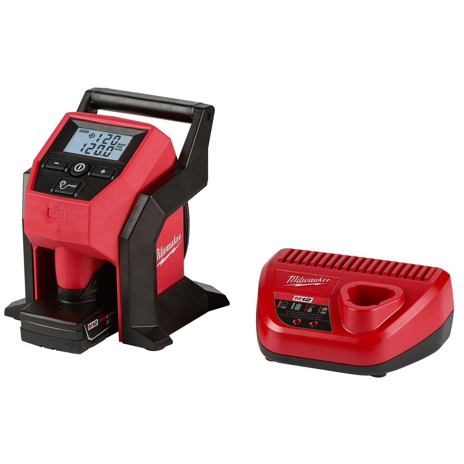 MILWAUKEE M12™ Compact Inflator Kit with XC 4.0 Battery Pack