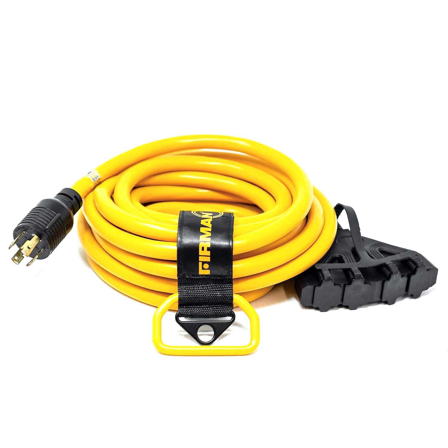 FIRMAN POWER EQUIPMENT 25' Heavy Duty L14-30P to (4) 5-20R Power Cord ...