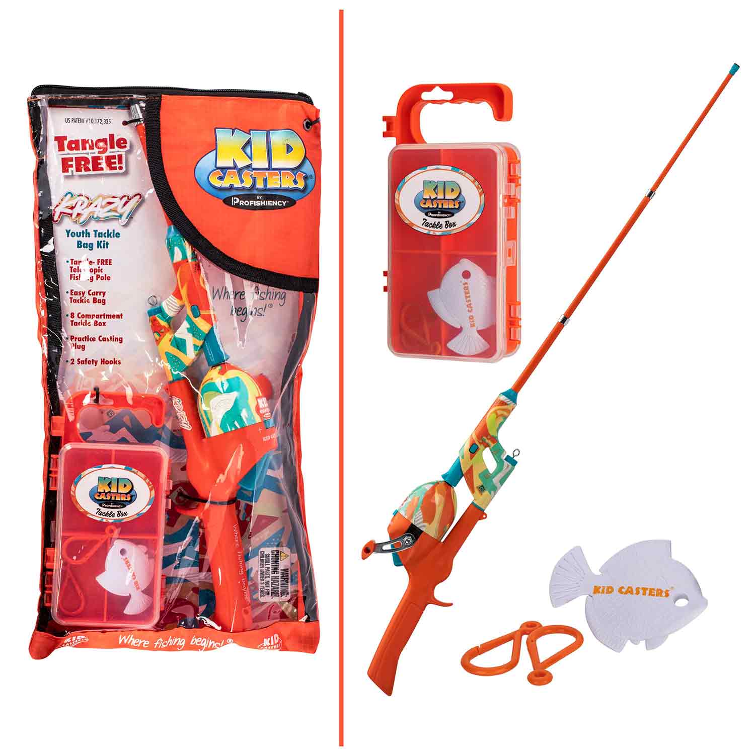 KID CASTERS Krazy Tackle Bag Fishing Kit