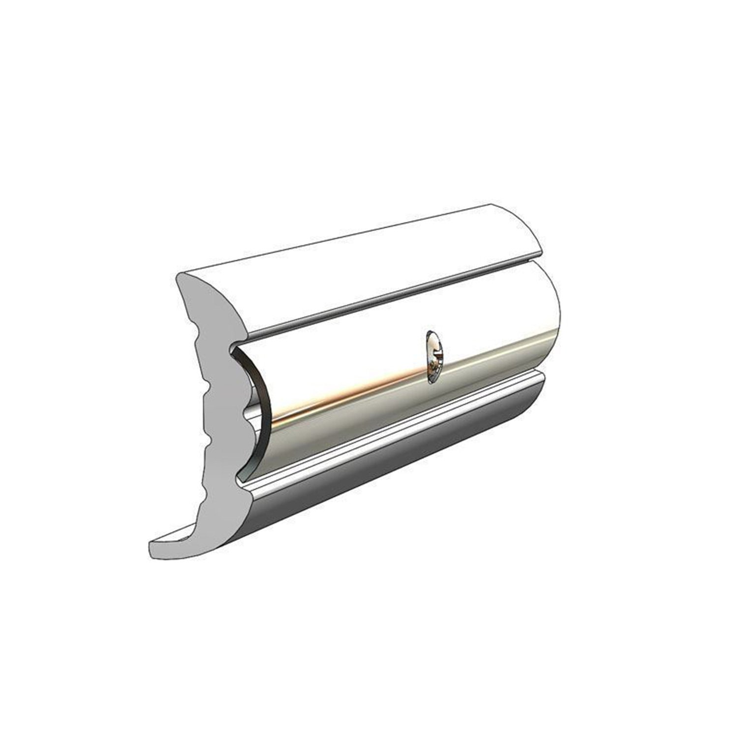 TACO MARINE Rigid Frosty White Rub Rail Kit, 1 5/8" x 5/8", 3 Pieces 7. ...