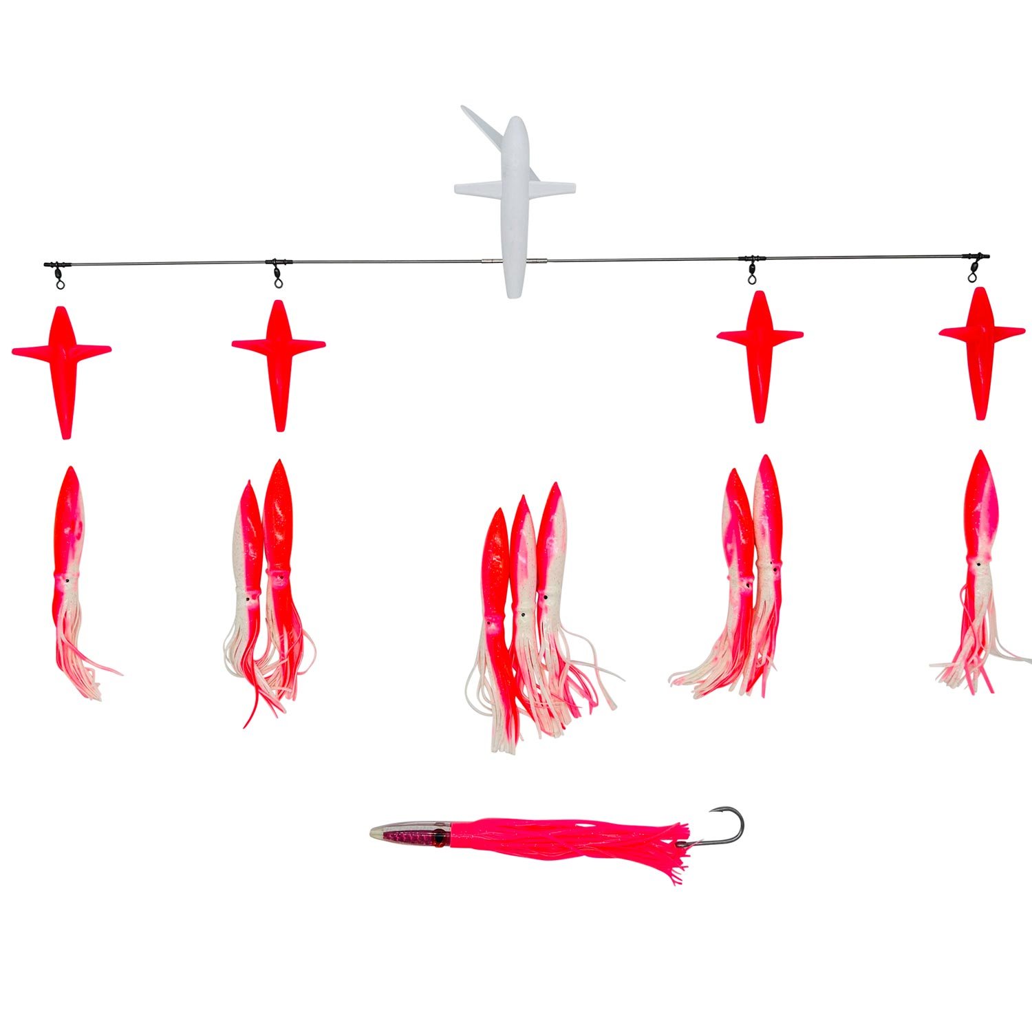 CHATTER LURES 36" Side Tracker 9" Bulb Squid