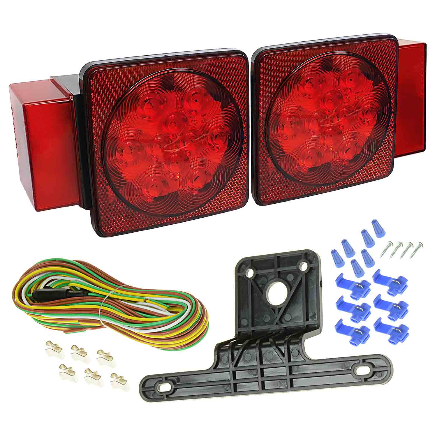 SEAVOLT LED Trailer Light Kit, Multi-Function, Square, Low Profile ...