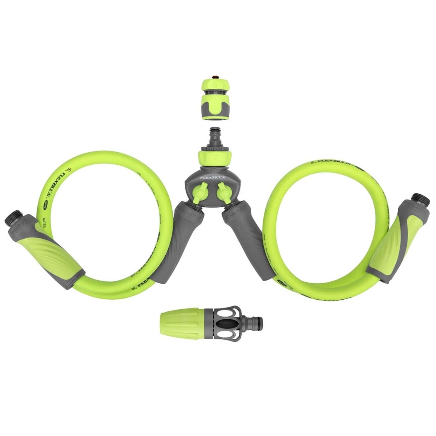 FLEXZILLA Flexzilla Marine Twin Outboard Flush Kit, 6-Piece 5/8" 3/4 ...