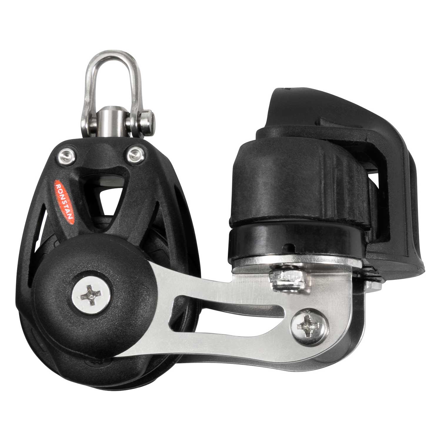 RONSTAN Series 40 Ball Bearing Orbit Block, Single with Adjustable Cleat