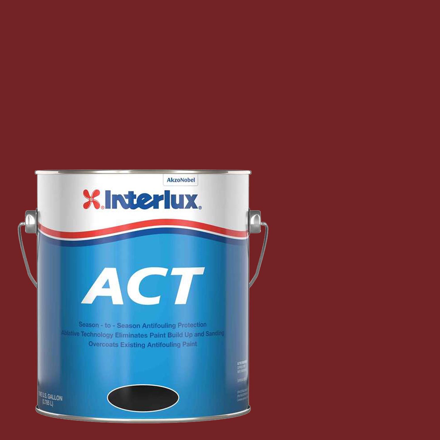 INTERLUX ACT Ablative Antifouling Paint, Red, Gallon