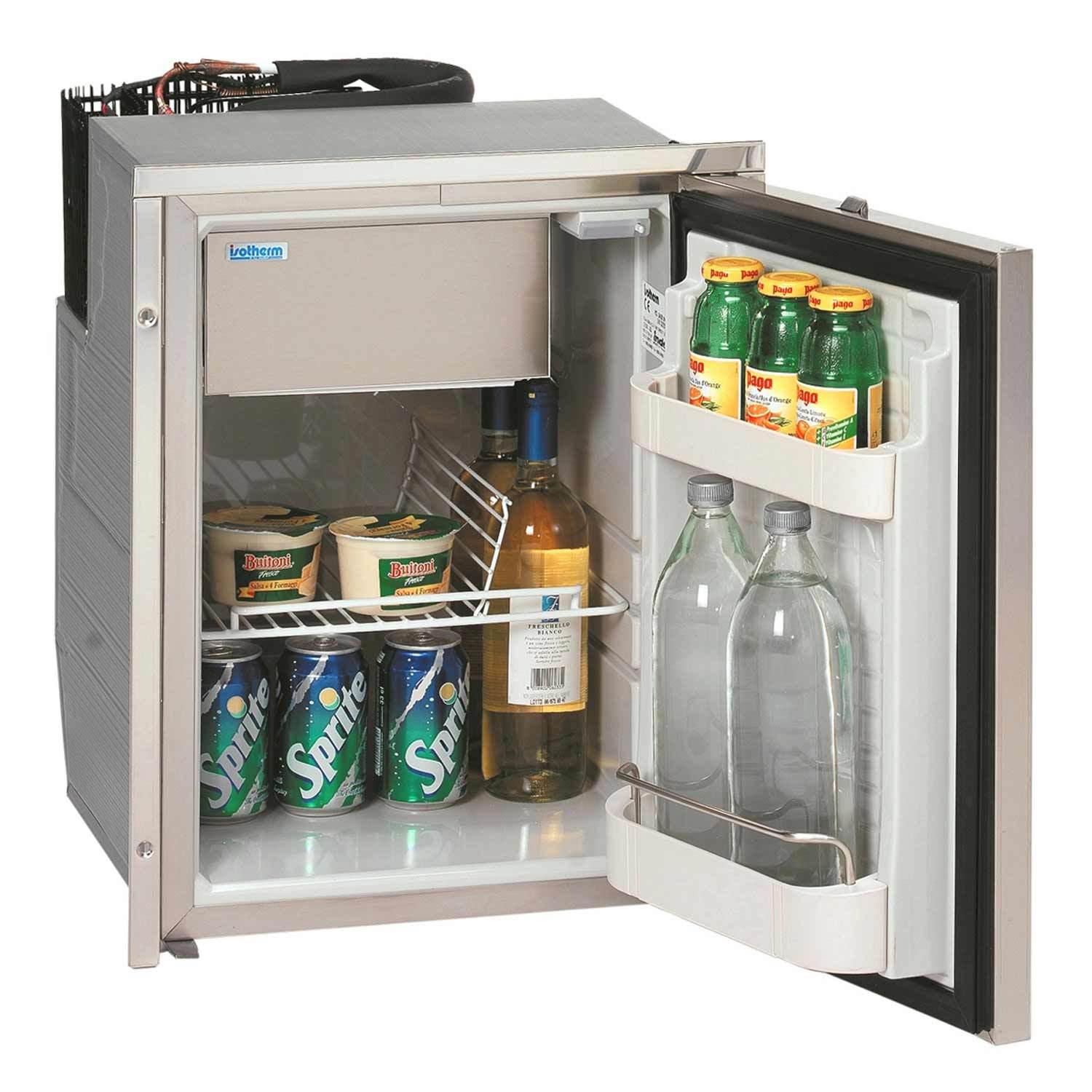 Isotherm CR49 Inox Fridge – SS Door, DC Only