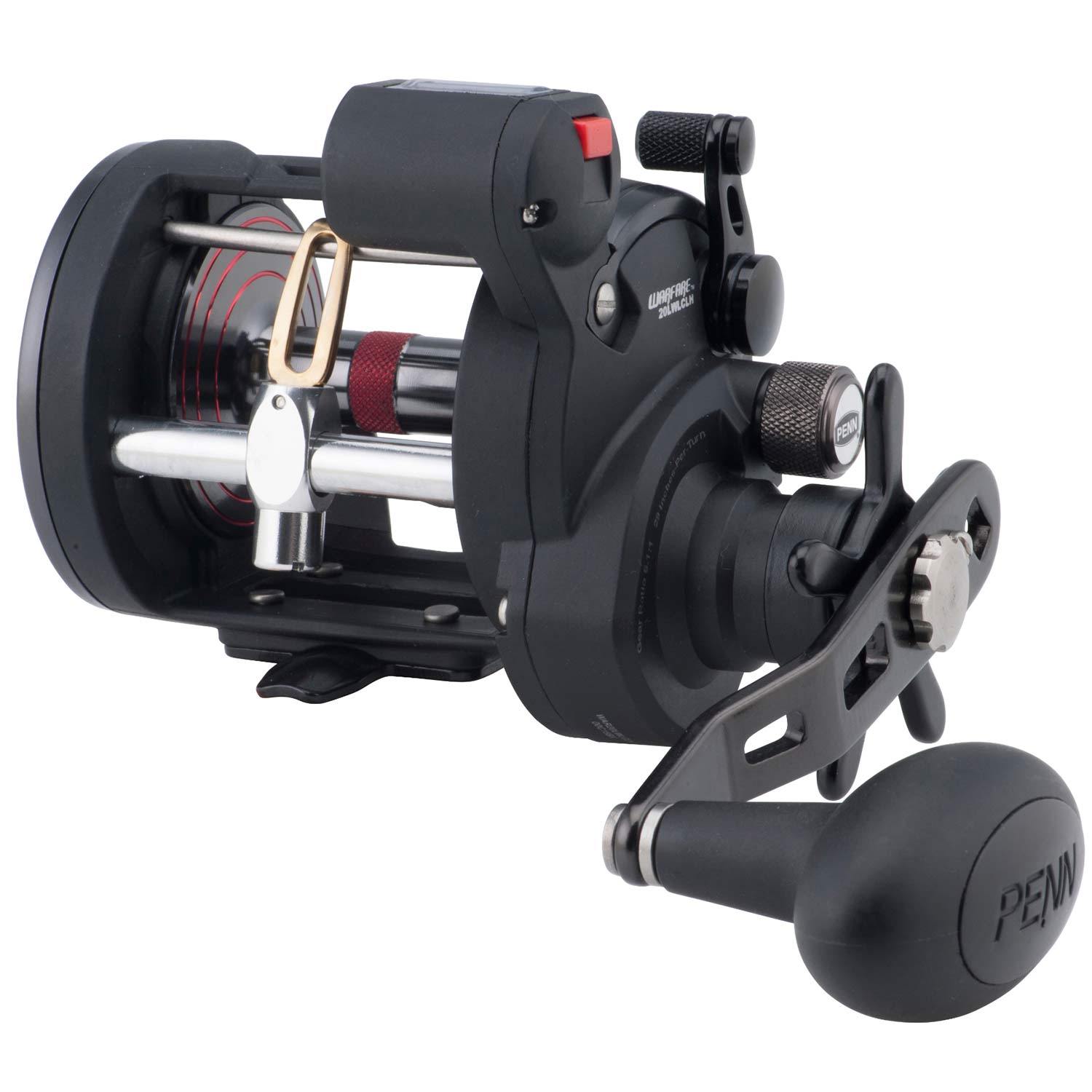 PENN Warfare WAR30LWLCLH Left-Hand Level Wind Conventional Reel with ...