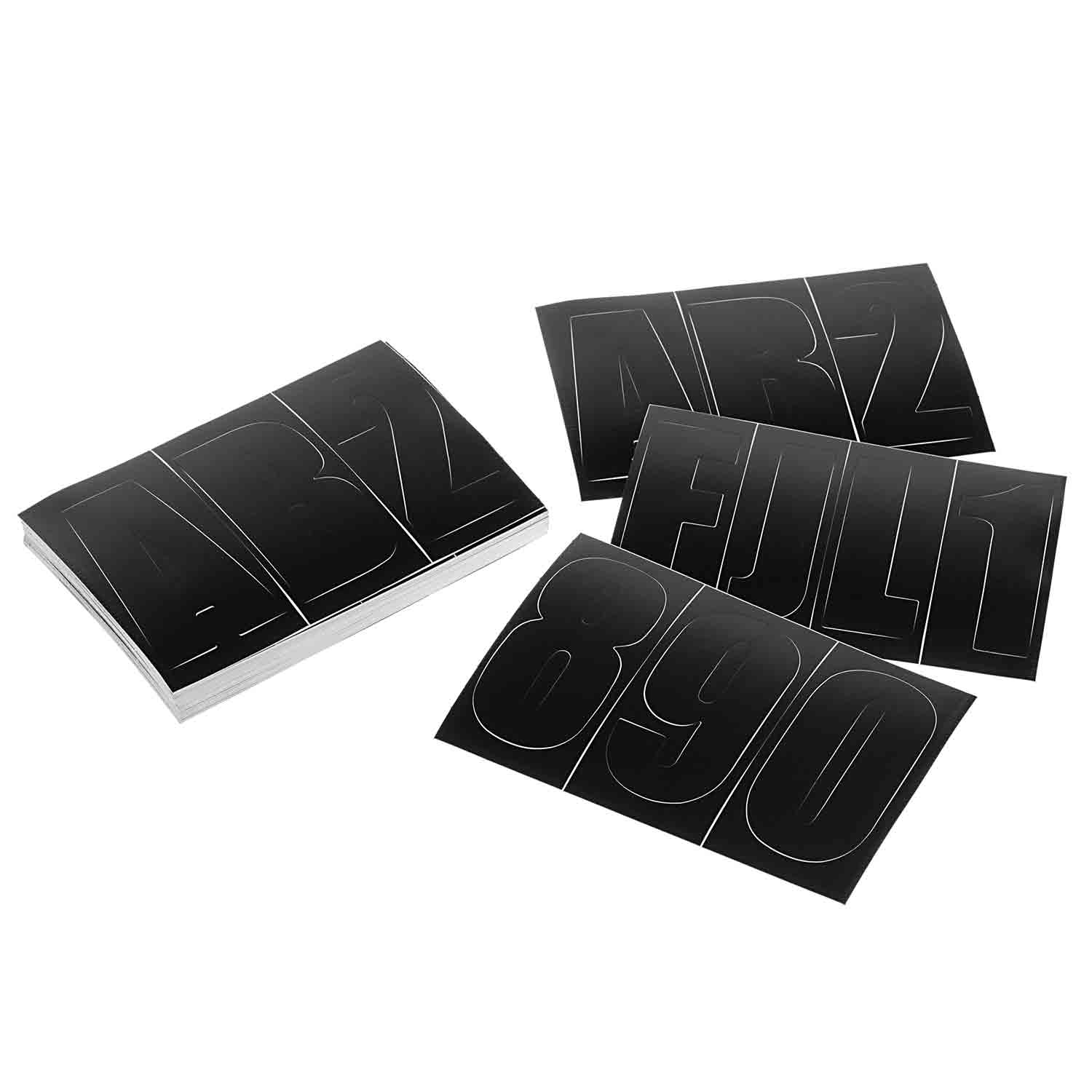 SEAFIT Letter and Number Kit, 3 Inch, Black