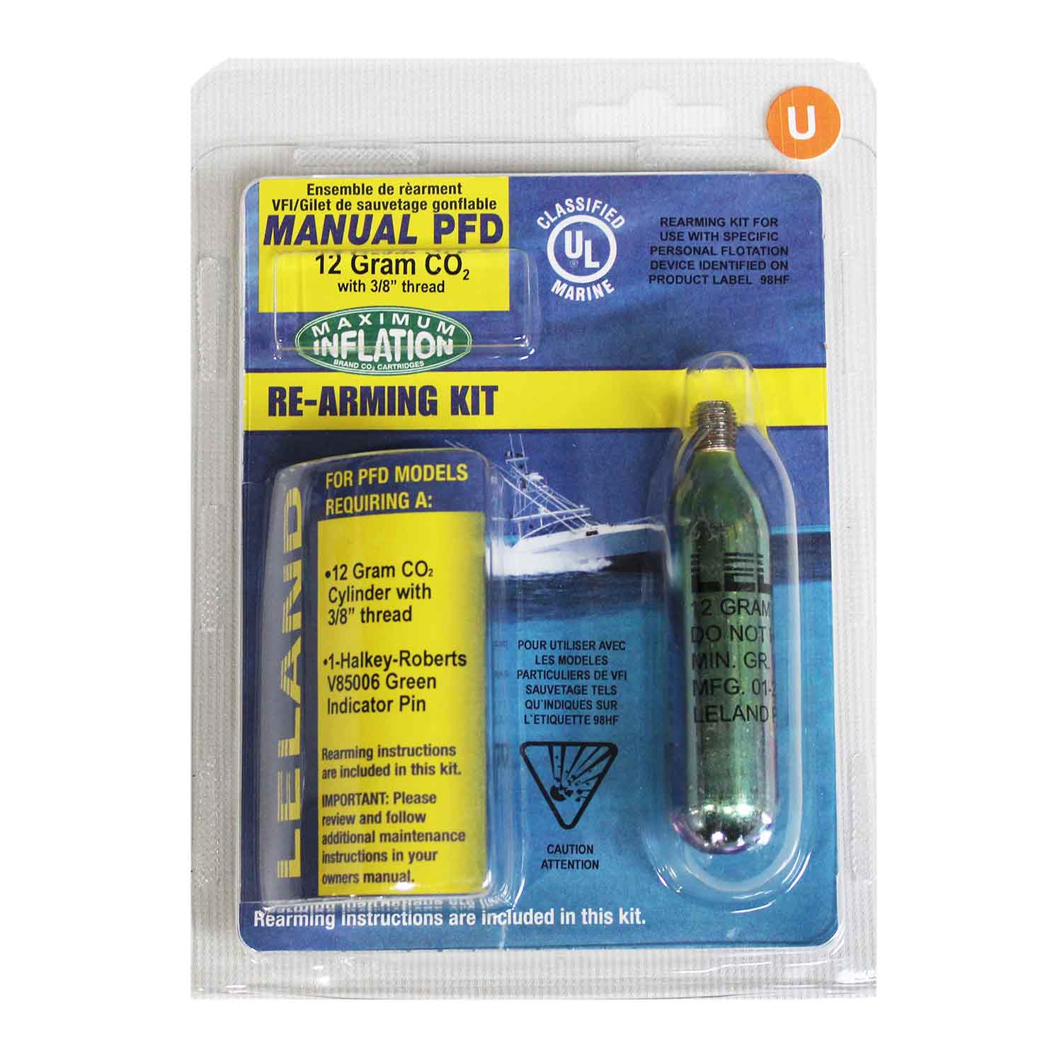 LELAND 12 Gram Inflatable PFD Rearming Kit, Manual