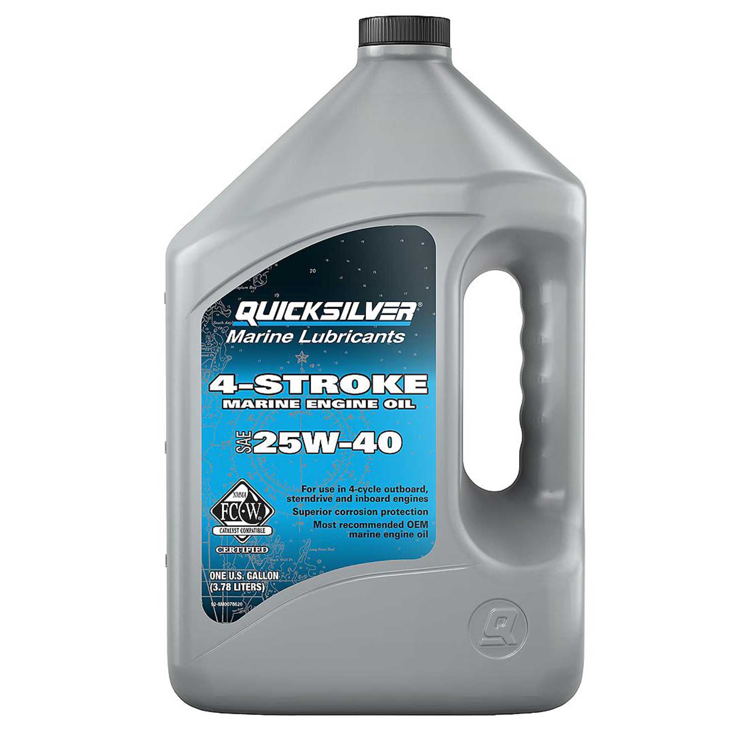Quicksilver 25W-40 Marine Engine Oil - 1 Gallon