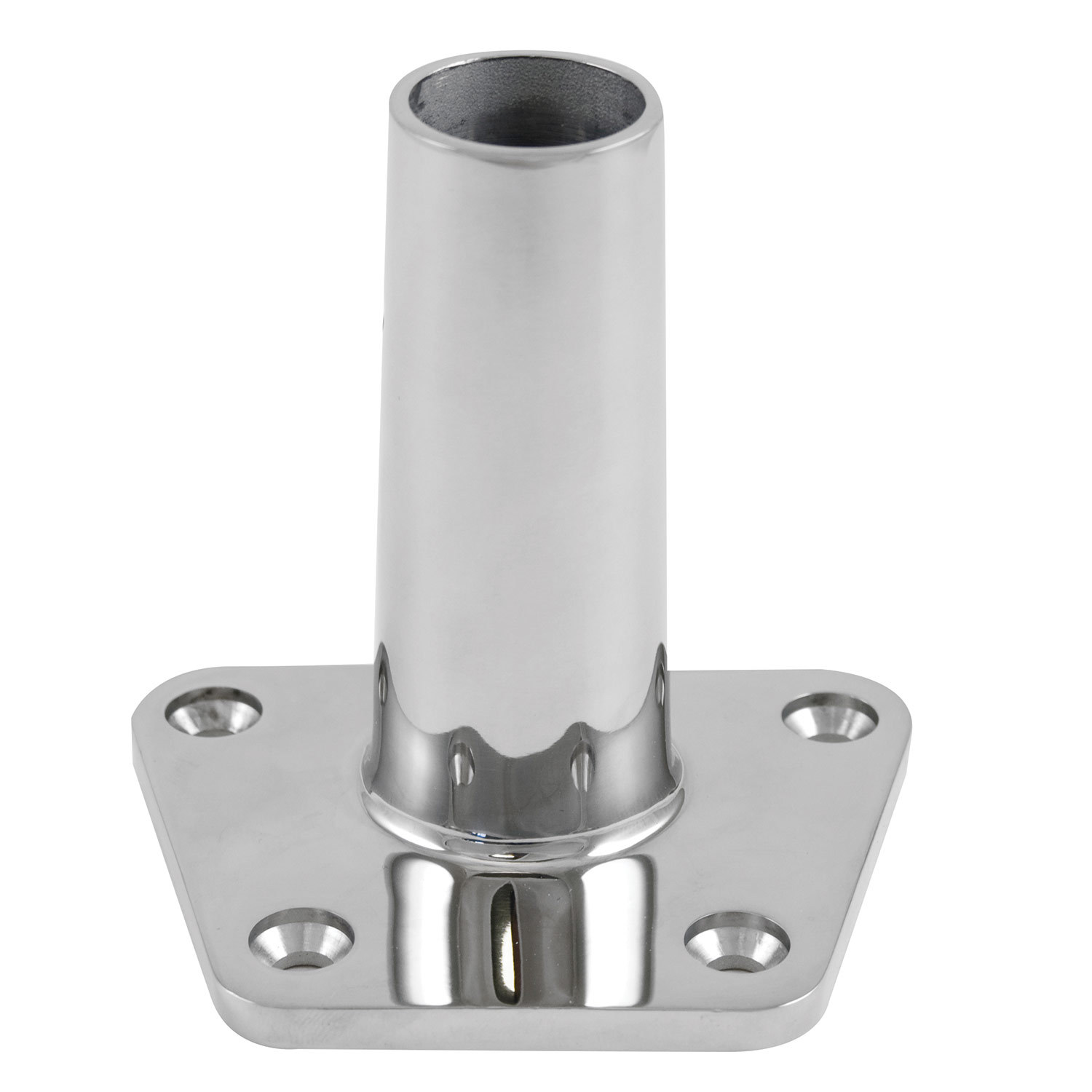 WHITECAP Stainless Steel 4° Rectangular Base with 3-1/2" Neck, 1" Tube ...