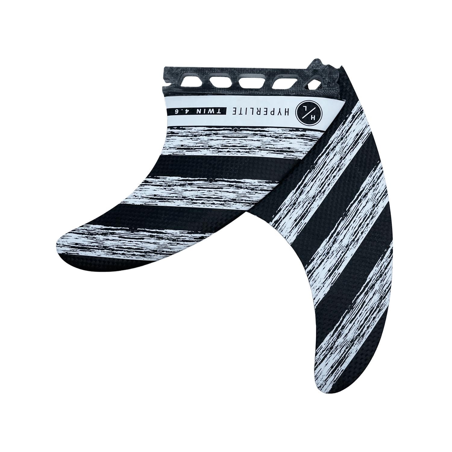 HYPERLITE 4.6 Carbon Twin Wakesurf Fin Set with Key