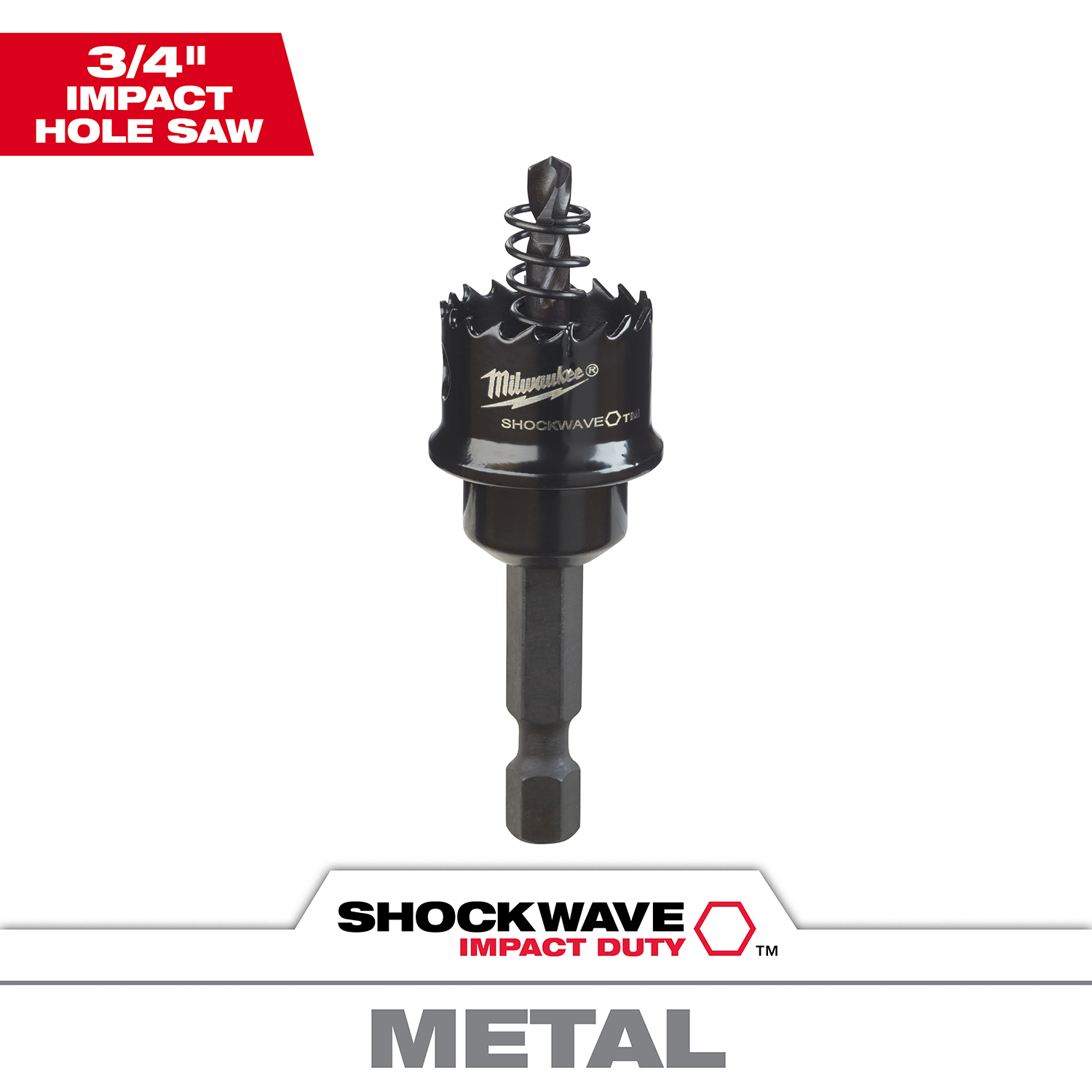 MILWAUKEE 3/4" SHOCKWAVE™ Impact Hole Saw