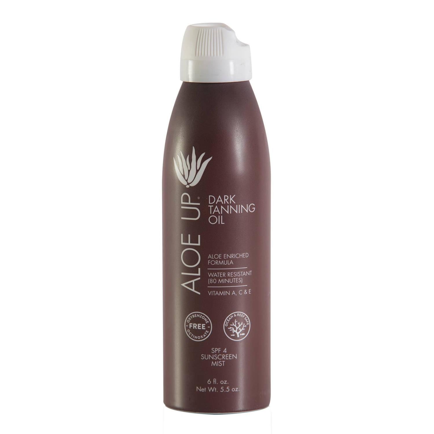ALOE UP SPF 4 Dark Tanning Oil Spray, 6oz