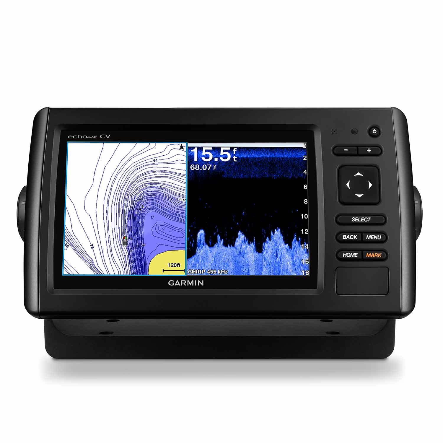 GARMIN echoMAP™ CHIRP 73cv Fishfinder/Chartplotter Combo with ClearVü ...