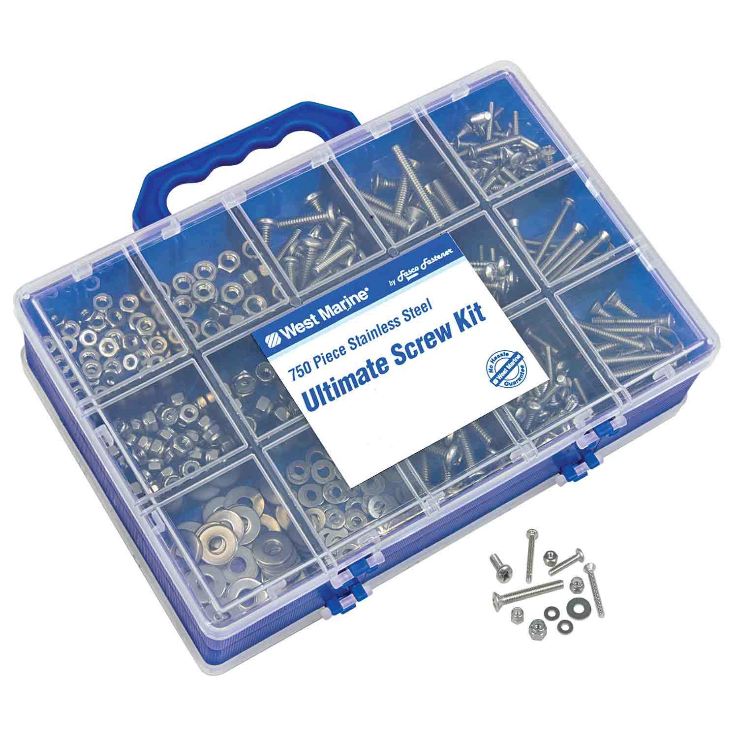 WEST MARINE Ultimate Stainless Steel Fastener Kit, 750-Pack