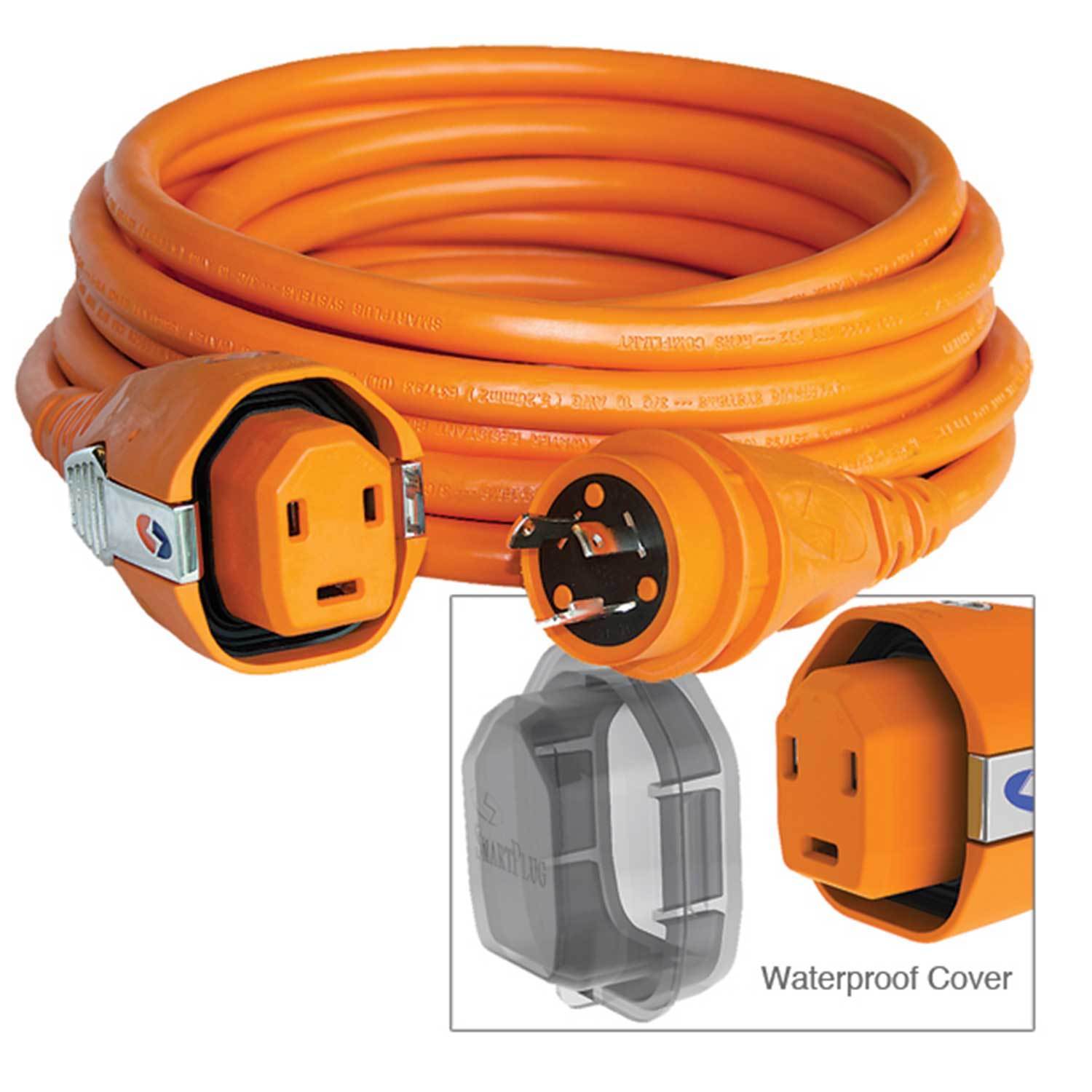 SMARTPLUG 50' Dual Configuration Cordset, 30A, Orange