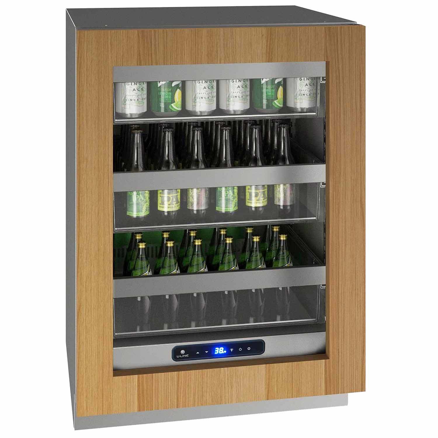 U-LINE 24" 5 Class Glass Door Refrigerator