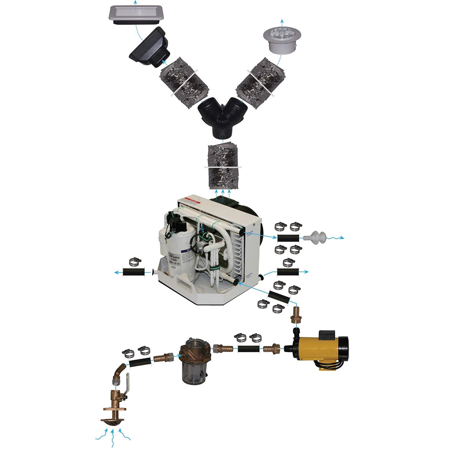 WEBASTO FCF 9,000 Complete Kit with 115V Air Conditioner Unit