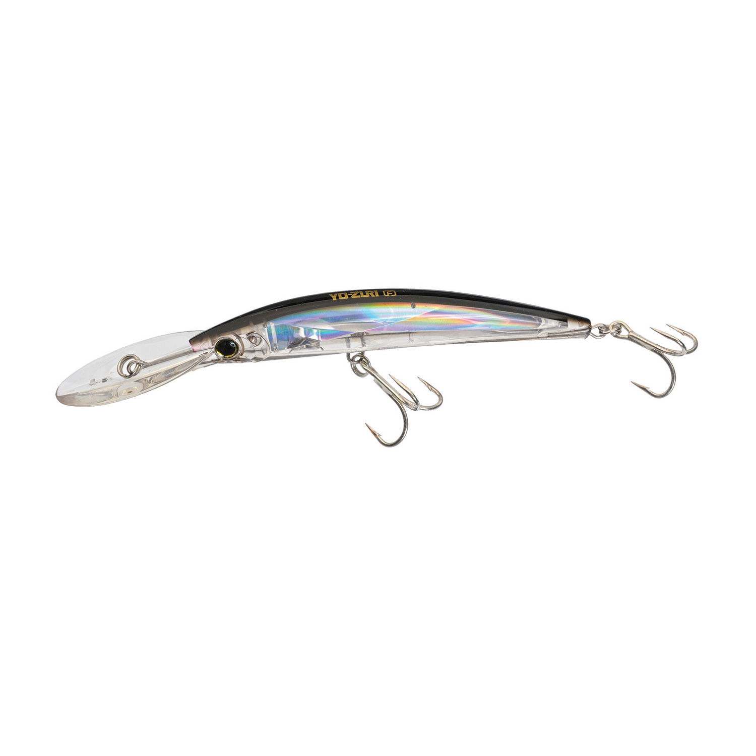 YO-ZURI Crystal 3D Minnow™ Deep Diver Rattle Fishing Lure, 6"