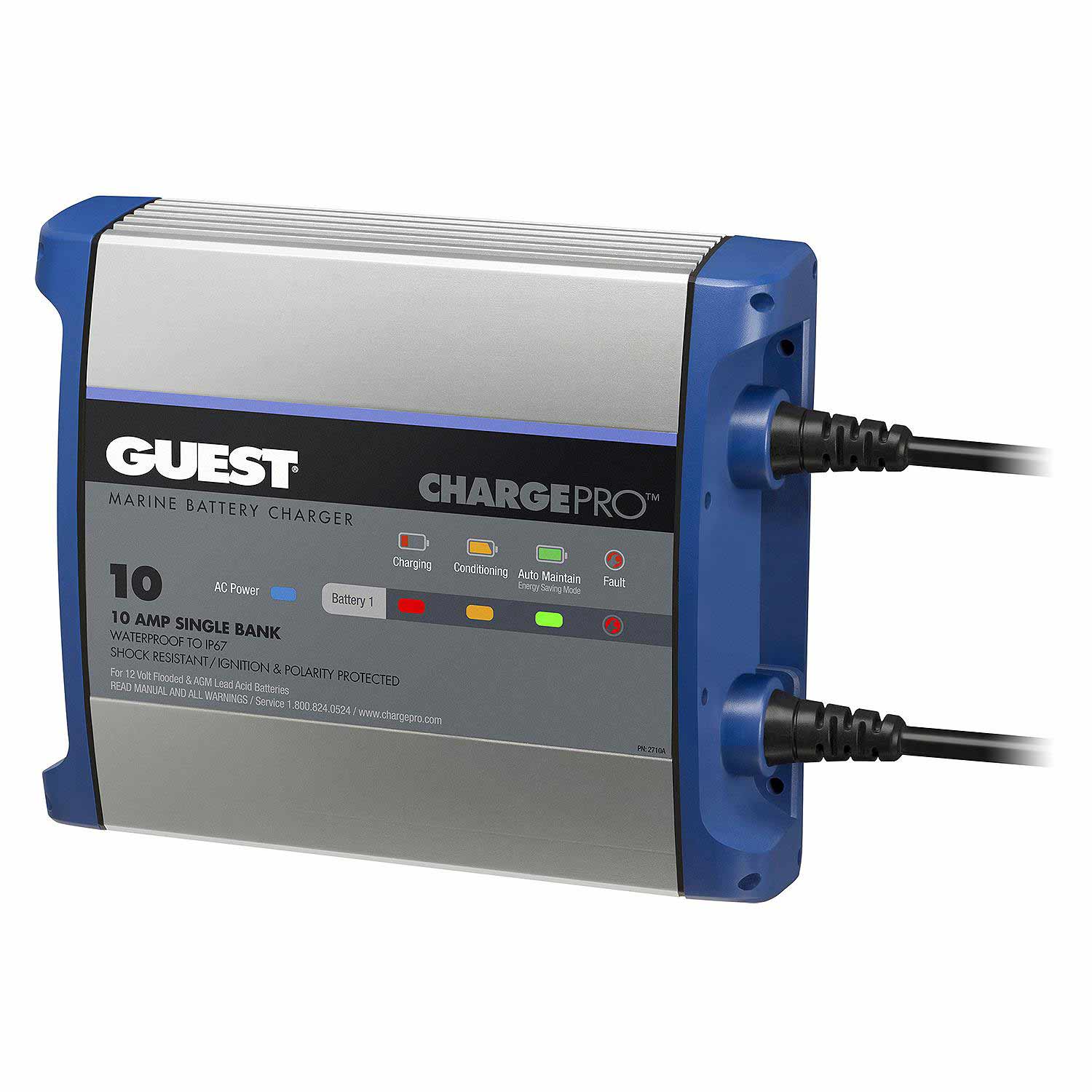 Guest ChargePro 10A 12V 1-Bank Onboard Marine Charger