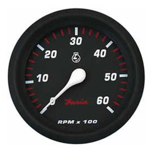 FARIA INSTRUMENTS Professional Red Series Tachometer, 6000 rpm, Gas ...