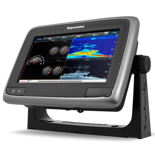 Raymarine A78 7″ MFD w/ CPT‑100 Transducer & DownVision