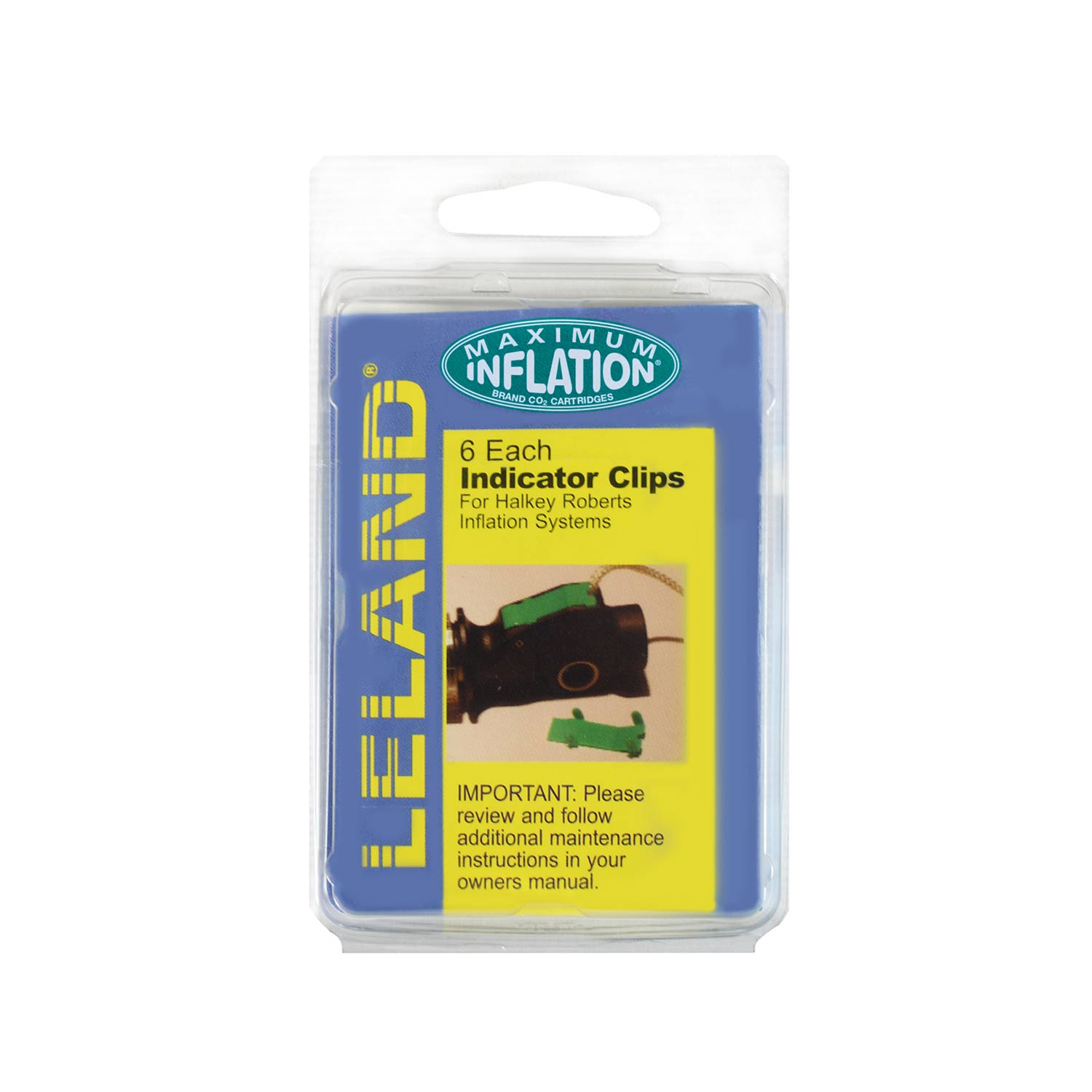 LELAND Green Replacement Indicator Clips, 6-Pack