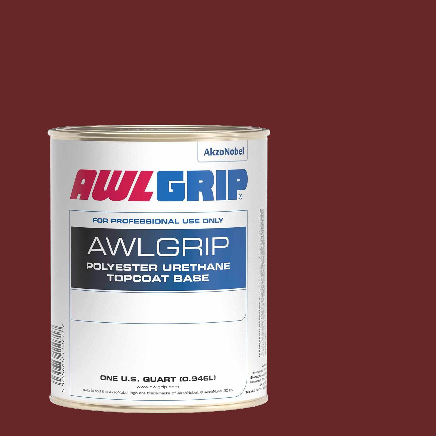 AWLGRIP Two-Part Enamel Paint, Claret Red, Quart