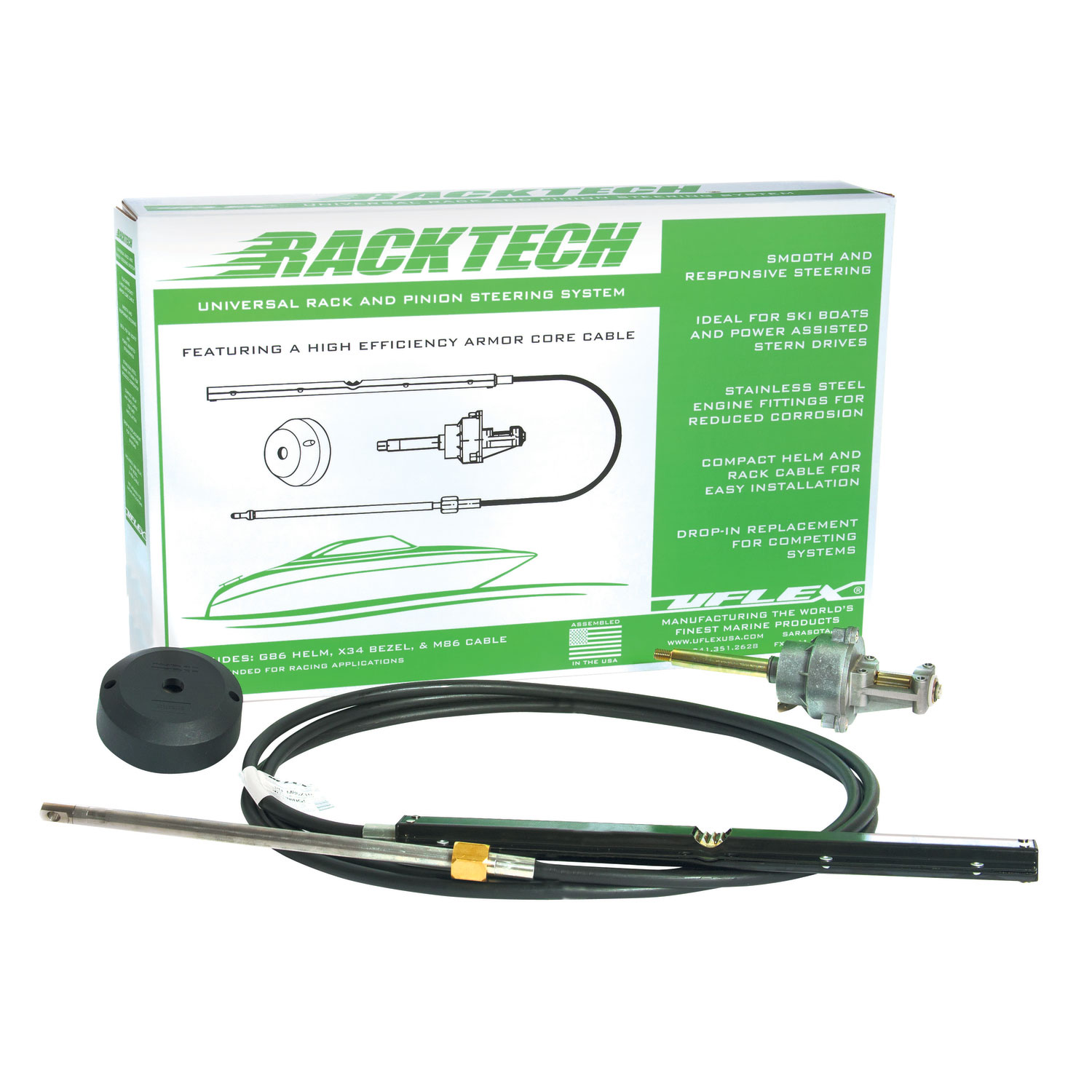 UFLEX USA RackTech™ Universal Rack & Pinion Steering System