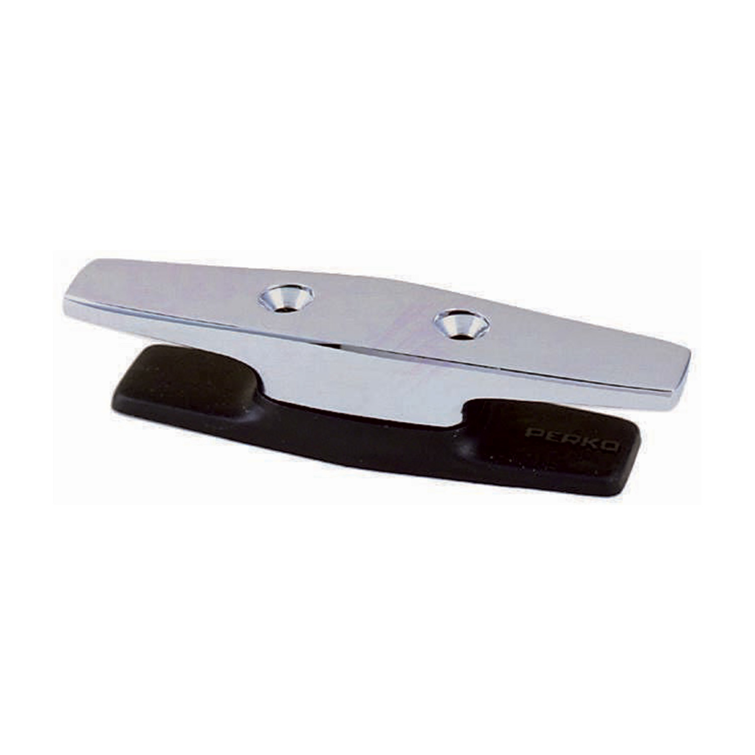 PERKO 6" Closed-Base Cleat, Chrome-Plated Zinc