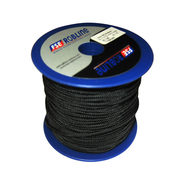 ROBLINE 3mm Polyester Braid Mini-Spool, Black