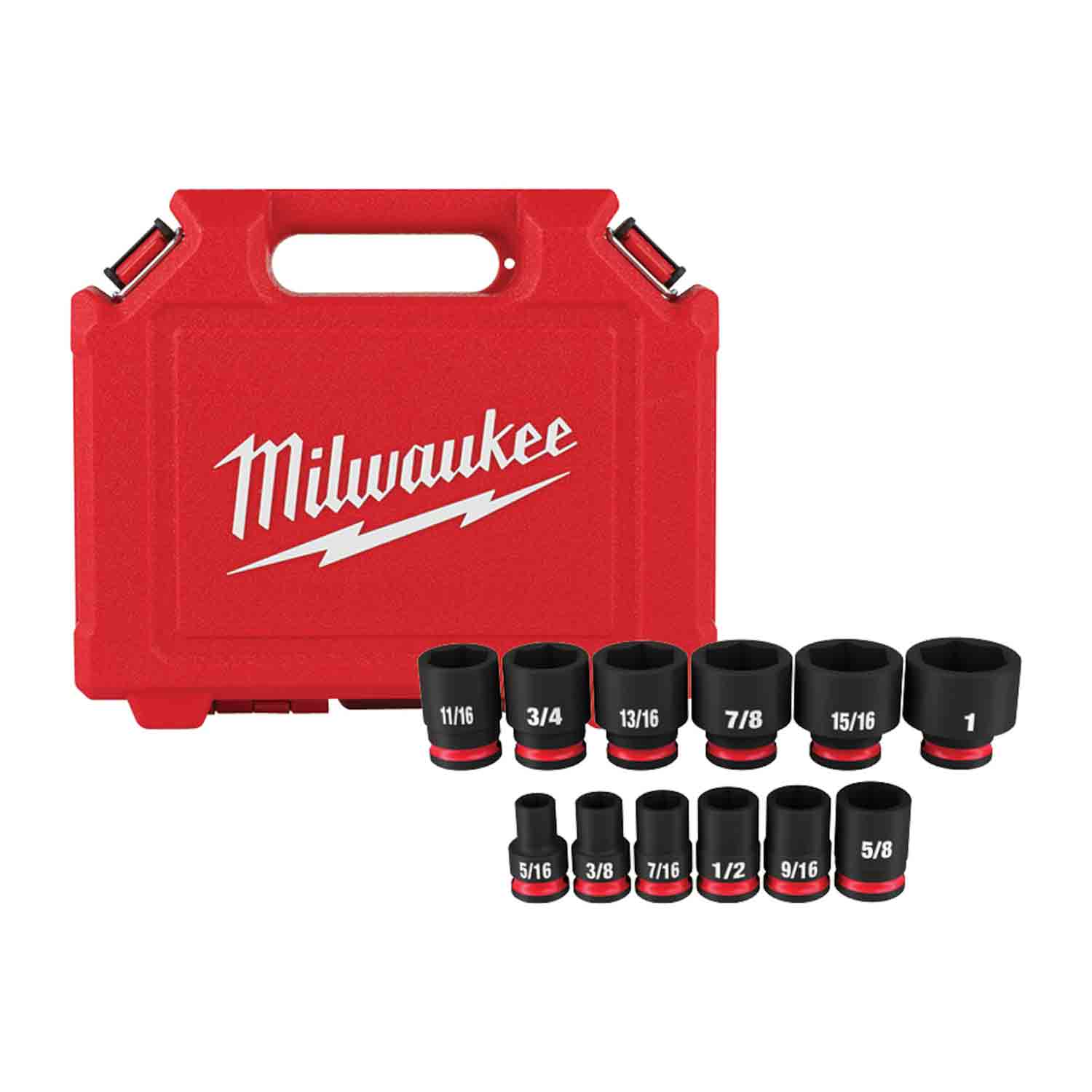 MILWAUKEE SHOCKWAVE™ Impact Duty™ 3/8" Drive SAE Standard 6 Point ...