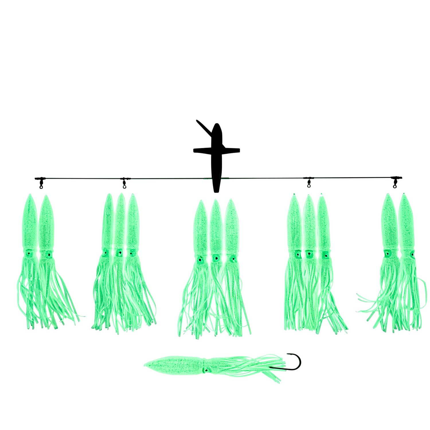 CHATTER LURES 36" Side Tracker 13" Bulb Squid