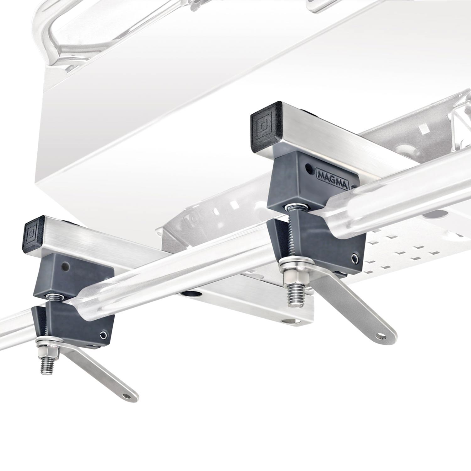 MAGMA Dual Extended Horizontal Round Rail Mounts for Magma Rectangular ...