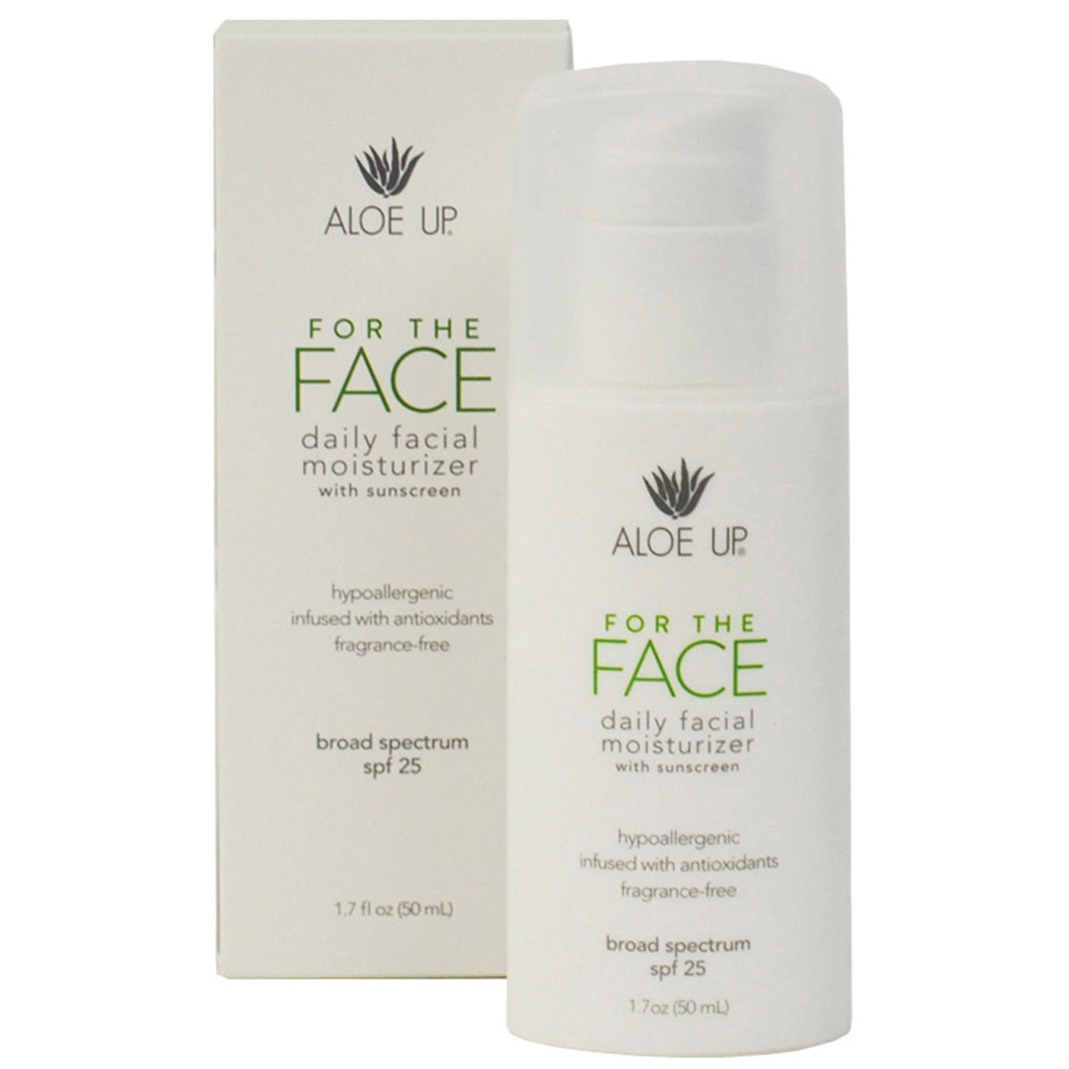 ALOE UP SPF 25 For the Face Moisturizer with Sunscreen