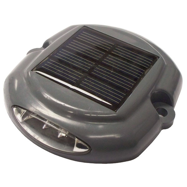 DOCK EDGE Solar LED Puck Light, 2-Pack