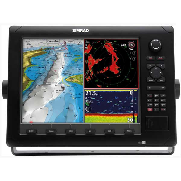 SIMRAD NSE12 Chartplotter / Multi-Function Display with HD Insight US ...
