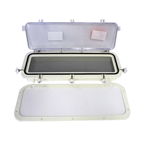 BOMAR Gray Series Rectangular Molded Portlight